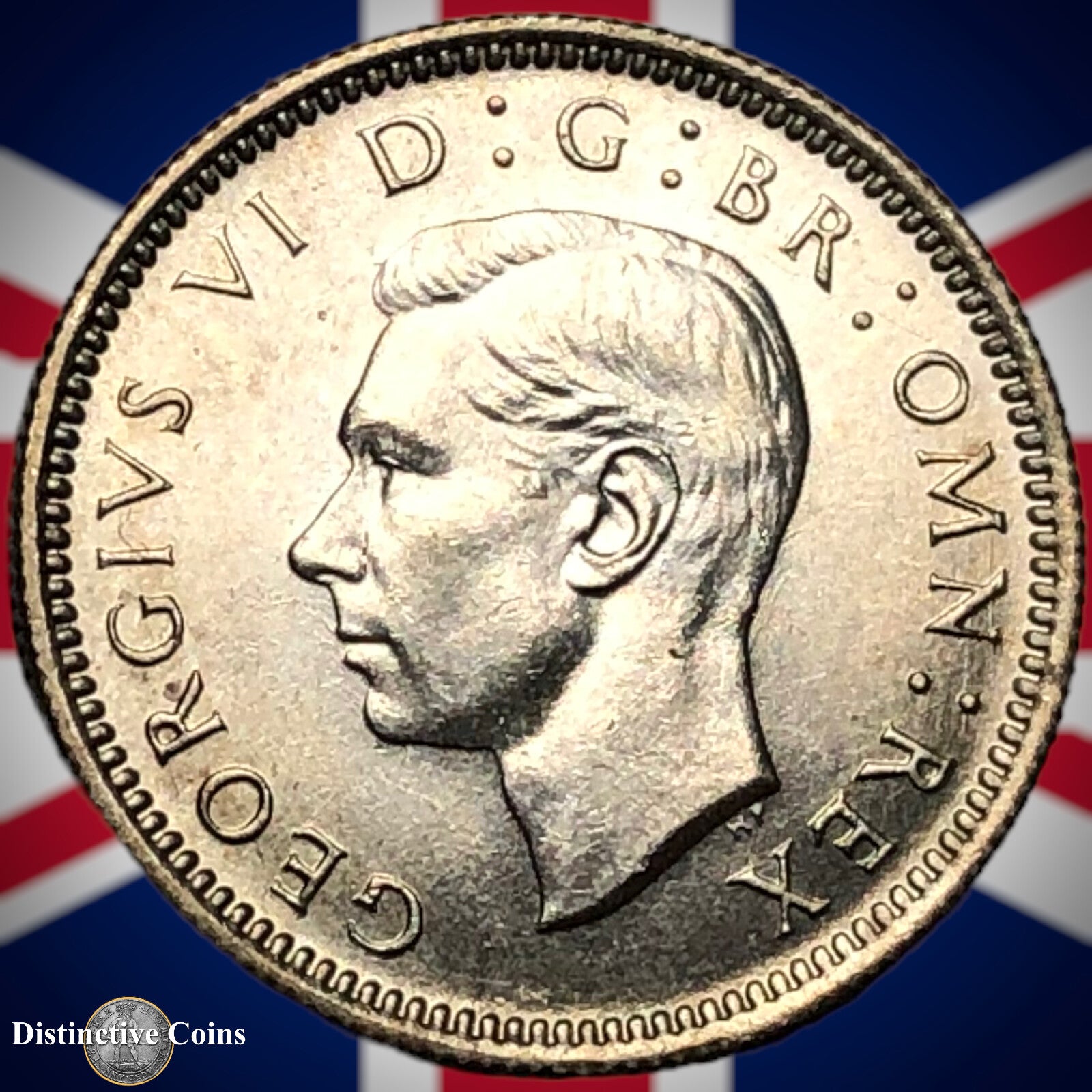 Great Britain 1944 Six Pence GB1748 – Distinctive Coins