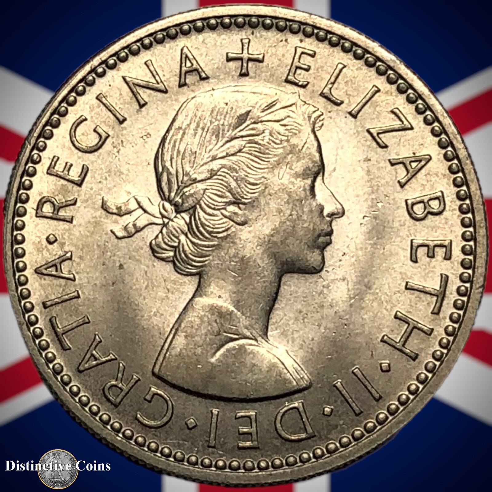 Great Britain 1960 One Shilling GB1130 – Distinctive Coins