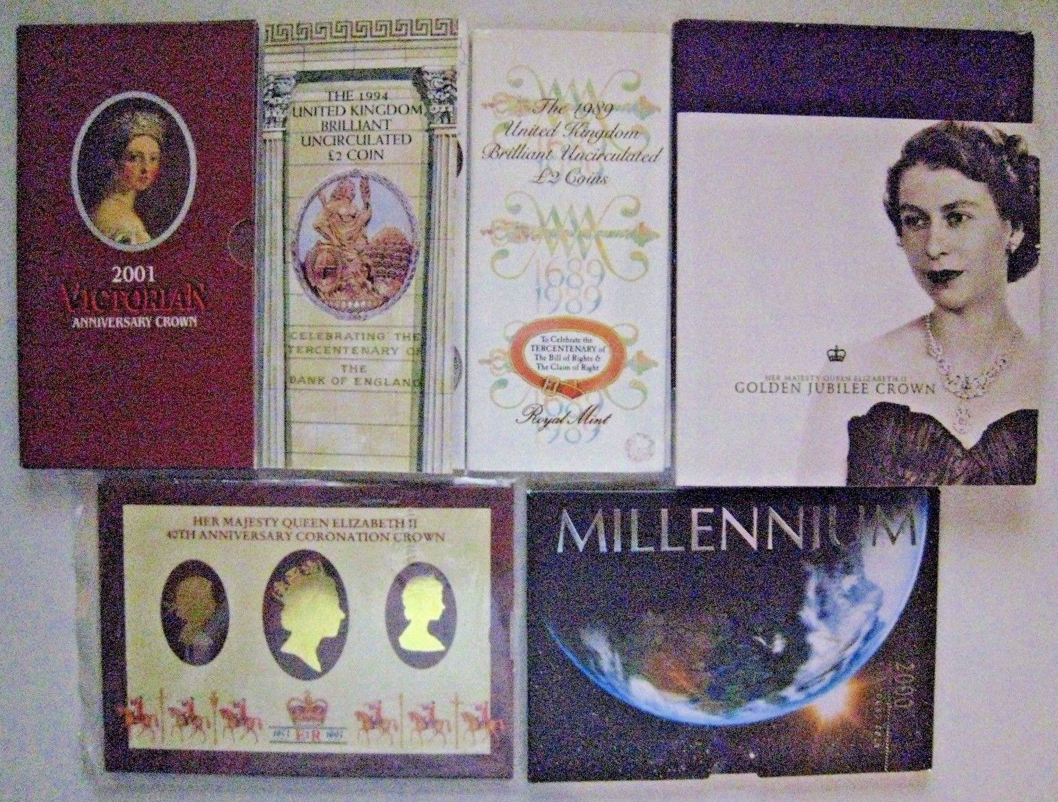 Great Britain Set of 6 Different Commemorative Issues – Distinctive Coins