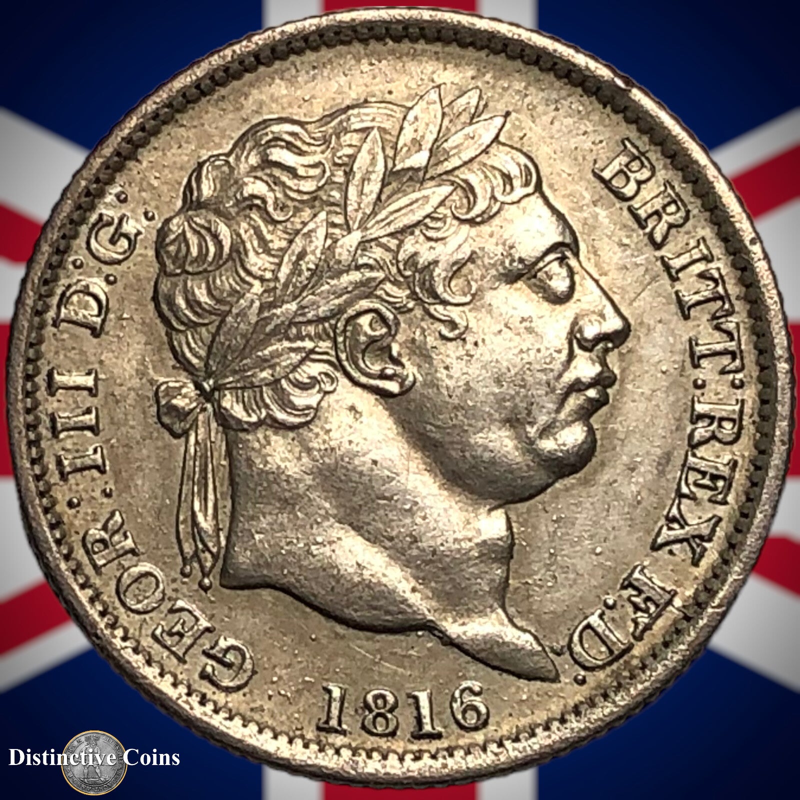 Great Britain 1816 British One Shilling GB0044 – Distinctive Coins