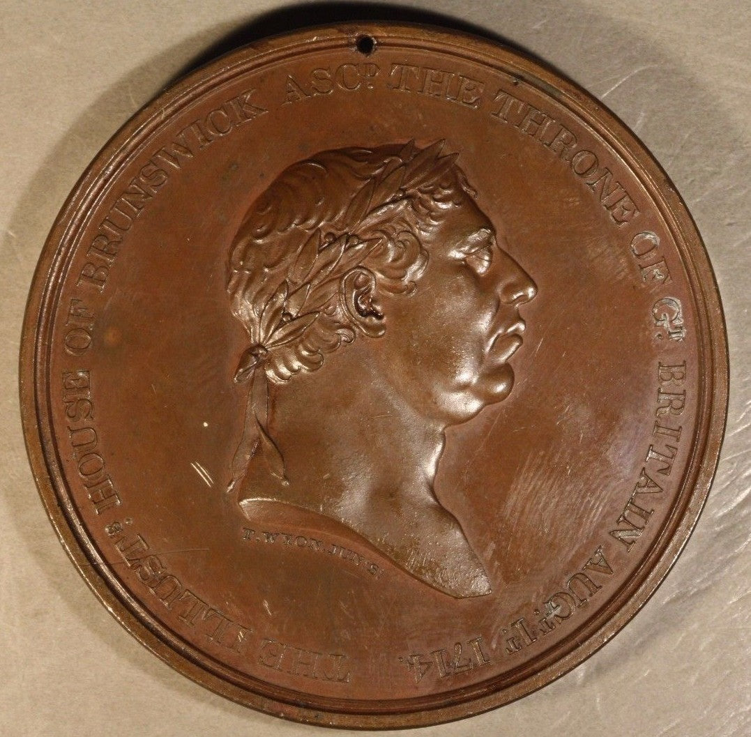 1814 Britain Ireland Geo III Centennial House Brunswick Medal ...