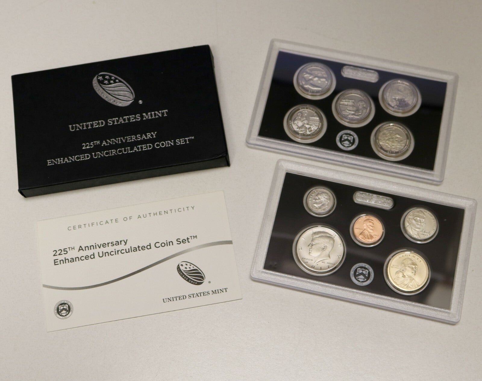 US 2017 225th Anniversary Enhanced Uncirculated Coin Set B295 ...