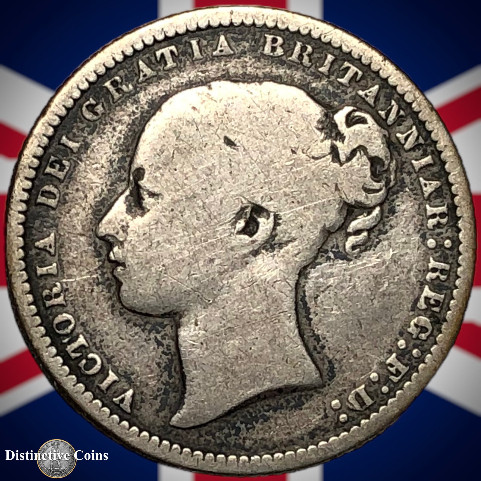 Great Britain 1871 British One Shilling GB0311 – Distinctive Coins