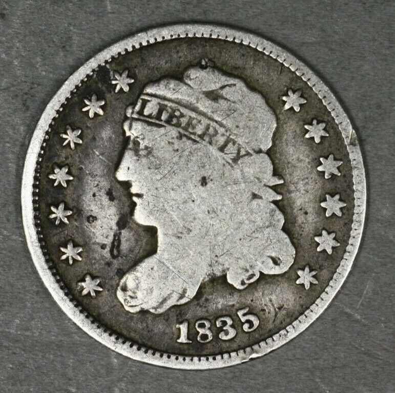 US 1835 Bust Half Dime A3133 – Distinctive Coins