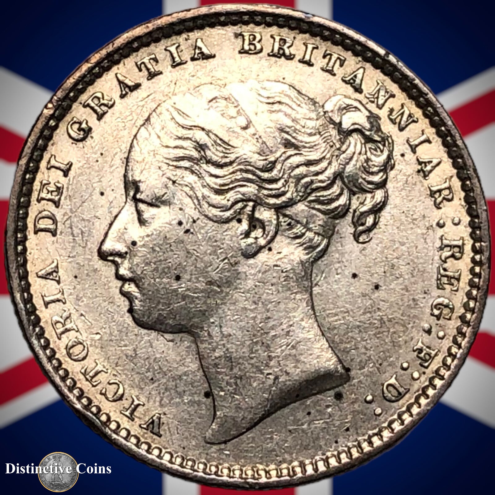 Great Britain 1883 British One Shilling GB0435 – Distinctive Coins