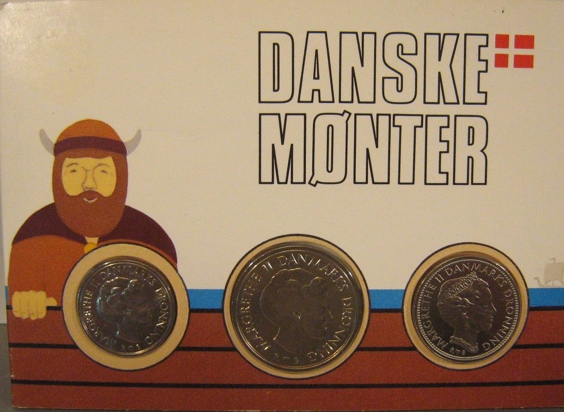 1987 Denmark Coin Set Uncirculated Year's Issued by Bank – Distinctive ...